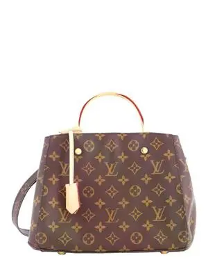 LOUIS VUITTON Montaigne Handbag Monogram Canvas Bb - Brown