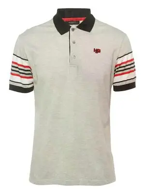 Givenchy Striped-sleeve Polo Shirt - Grey