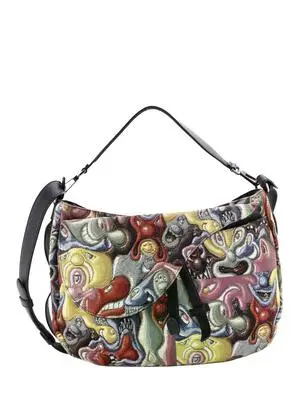 Dior Pre-owned Kenny Scharf Saddle Soft Bag - Multicolour