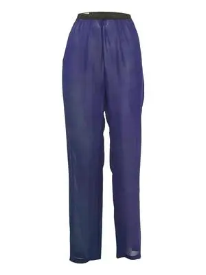 Dries Van Noten Silk Wide-leg Trousers - Blue