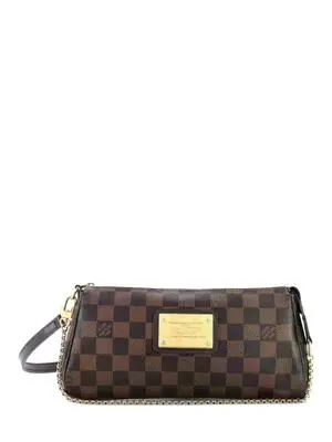 LOUIS VUITTON Eva Handbag Damier Clutch - Brown
