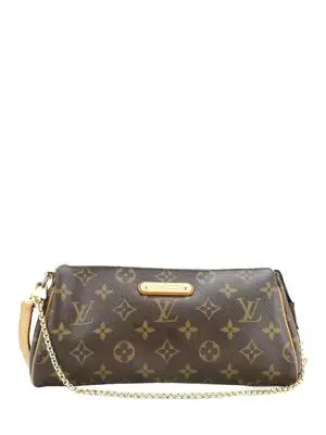 LOUIS VUITTON Eva Handbag Monogram Canvas Clutch - Brown