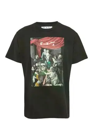 Off-White Caravaggio-print T-shirt - Black
