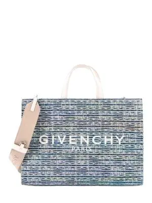 Givenchy G-4g Denim Medium Tote Bag - Blue