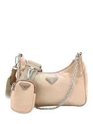 Prada Re-edition 2005 Tessuto Small Crossbody Bag - Neutrals