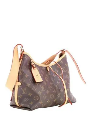 LOUIS VUITTON Carryall Monogram Canvas Pm Hobo Bag - Brown