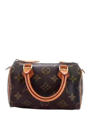 LOUIS VUITTON Speedy Mini Hl Handbag Monogram Canvas - Brown
