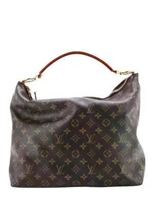 LOUIS VUITTON Sully Handbag Monogram Canvas Pm - Brown