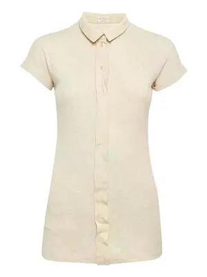 Brunello Cucinelli Ribbed Top - Neutrals