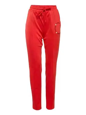 Moschino 2000s Logo-print Jersey Trousers - Red