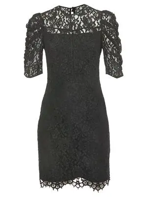 Sandro Floral-lace Mini Dress - Black