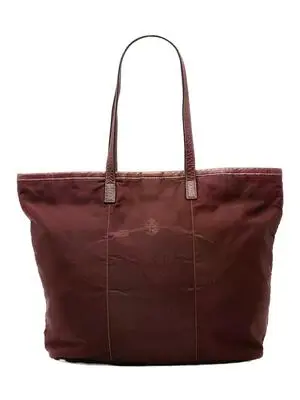 Prada Tessuto Canapa Logo Tote Bag - Red