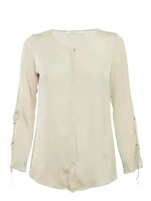 BOSS Crepe Button-down Blouse - White
