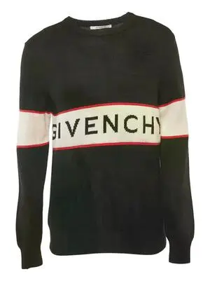 Givenchy Logo-intarsia Ribbed Sweater - Black