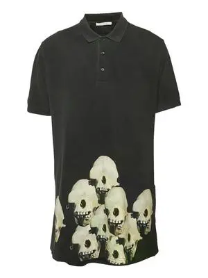 Givenchy Skull-print Polo Shirt - Black