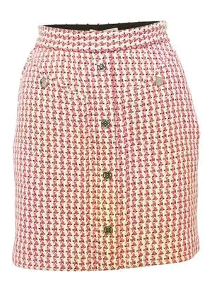 Maje Tweed Mini Skirt - Pink