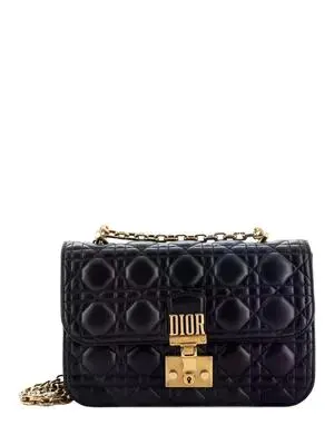 Dior Dioraddict Flap Bag Cannage Quilt Lambskin Medium - Black