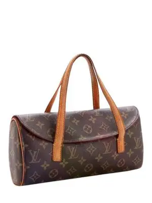 LOUIS VUITTON Sonatine Handbag Monogram Canvas Satchel - Brown