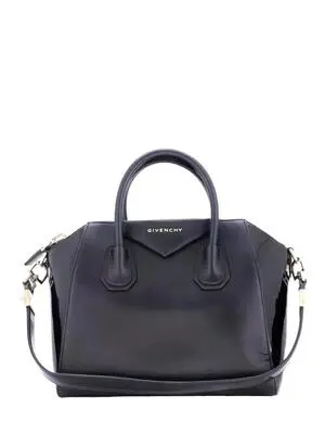 Givenchy Antigona Glazed Leather Small Satchel - Black