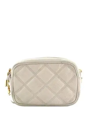 Saint Laurent Becky Camera Bag Quilted Lizard Embossed Crossbody Bag - Neutrals