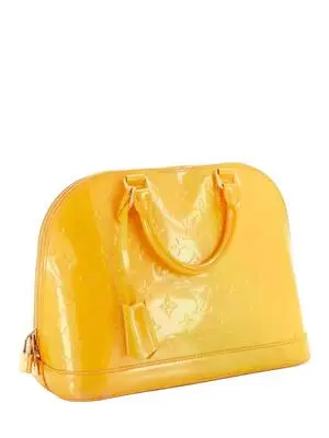 LOUIS VUITTON Alma Handbag Monogram Vernis Pm - Yellow