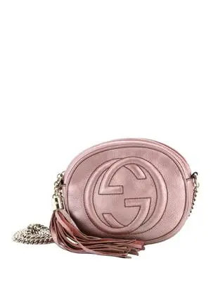 Gucci Soho Chain Mini Crossbody Bag - Pink