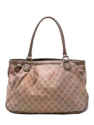 Gucci Gg Canvas Sukey Tote Bag - Brown