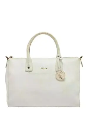 Furla Leather Tote Bag - White