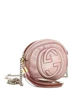 Gucci Soho Leather Mini Crossbody Bag - Pink