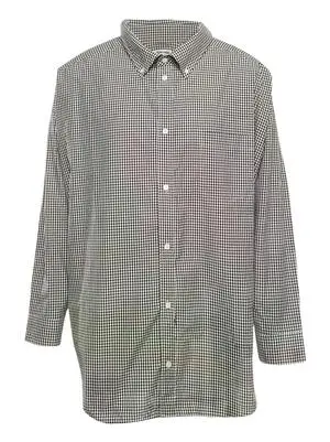 Balenciaga Gingham Shirt - Black