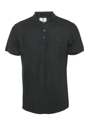 Burberry Logo-embroidered Polo Shirt - Black