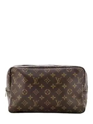 LOUIS VUITTON Trousse Toiletry Monogram Canvas 28 Pouch - Brown