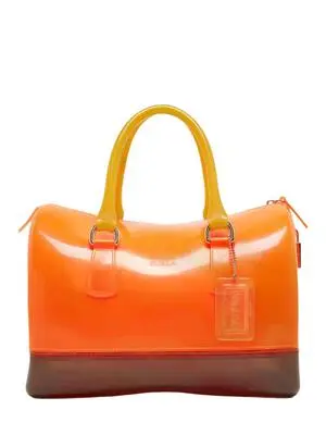 Furla Logo-embossed Tote Bag - Orange