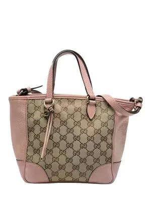 Gucci Gg Canvas Bree Satchel - Brown