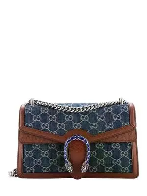 Gucci Dionysus Gg Denim Small Shoulder Bag - Blue