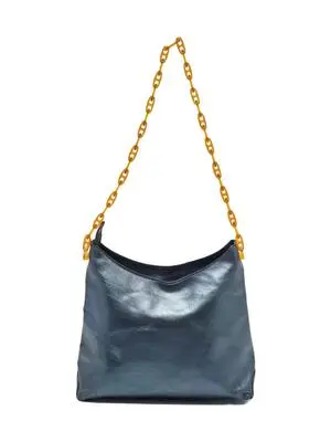 Gianfranco Ferre Leather Hobo - Blue