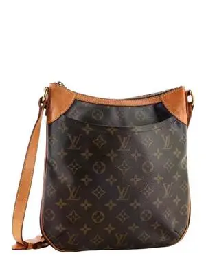 LOUIS VUITTON Odeon Handbag Monogram Canvas Pm - Brown