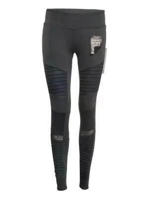 Alo Yoga Mesh-panel Jersey Leggings - Black