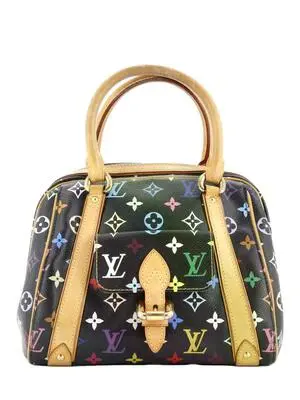 LOUIS VUITTON Priscilla Handbag Monogram Multicolor Satchel - Black