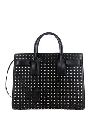 SAINT LAURENT Sac De Jour Small Studded Leather Tote Bag