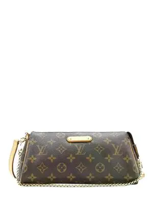 LOUIS VUITTON Eva Handbag Monogram Canvas Clutch - Brown