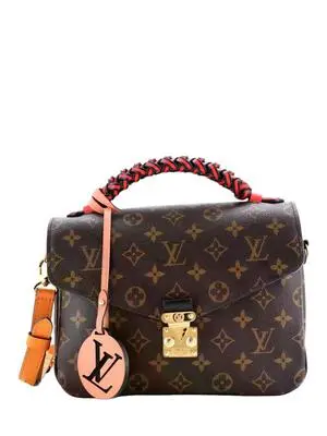 LOUIS VUITTON Pochette Metis Monogram Canvas Satchel - Brown