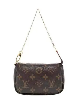 LOUIS VUITTON 2020 Monogram Mini Pochette Accessoires Handbag - Brown