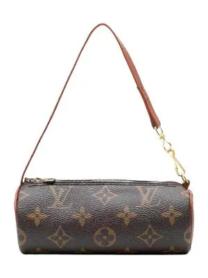 LOUIS VUITTON 1990-2010 Monogram Papillon Pochette Handbag - Brown