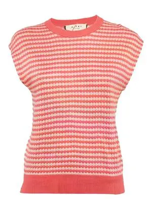 Marni Sleeveless Knitted Sweater - Pink