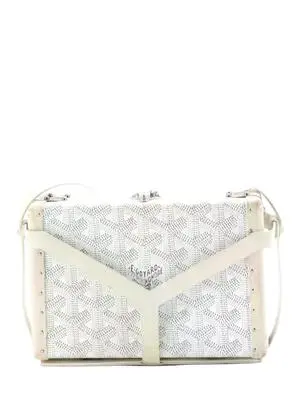 Goyard Minaudière Coated Canvas Clutch - White