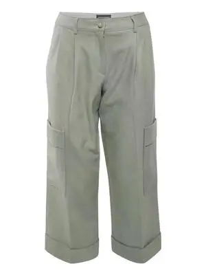Emporio Armani Felt Cargo Pants - Green