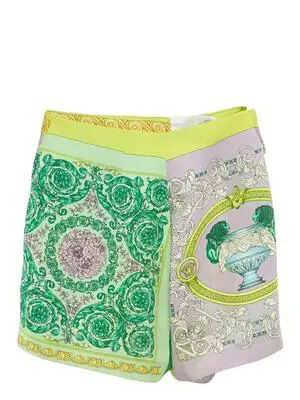 Versace Crepe Shorts - Green