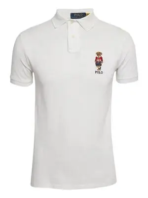 Polo Ralph Lauren Polo Bear-embroidered Polo Shirt - White