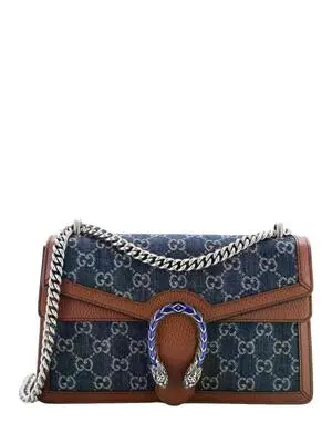 Gucci Dionysus Gg Denim Small Shoulder Bag - Blue